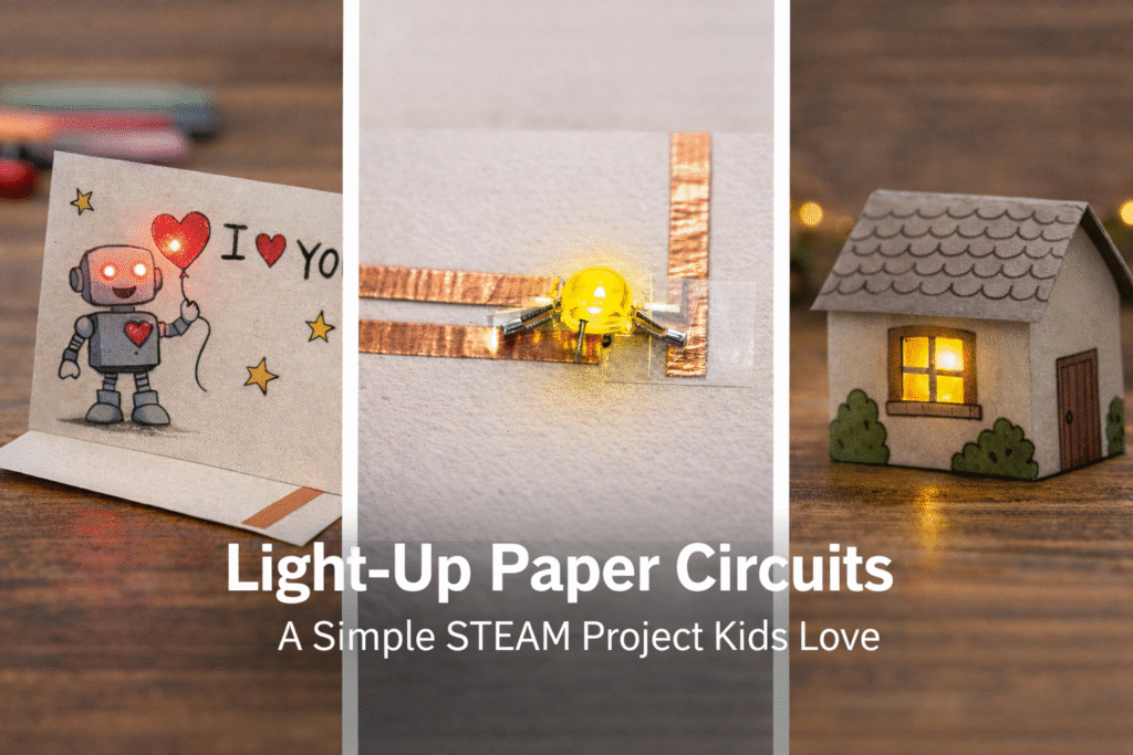 Light-Up Paper Circuits: A Simple STEAM Project Kids Love - ESTEAM ...