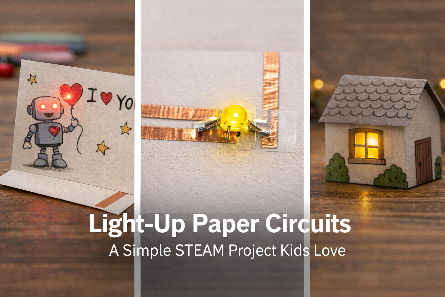 Light-Up Paper Circuits: A Simple STEAM Project Kids Love - ESTEAM ...